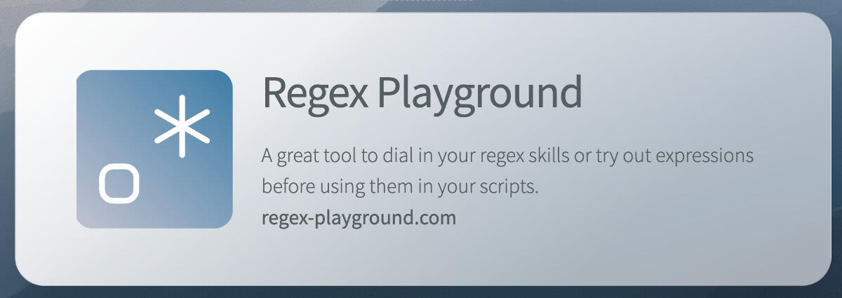 Regex Playground